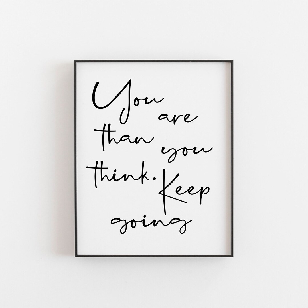You Are Stronger Than You Think Print Empowering Wall Art for Positive ...