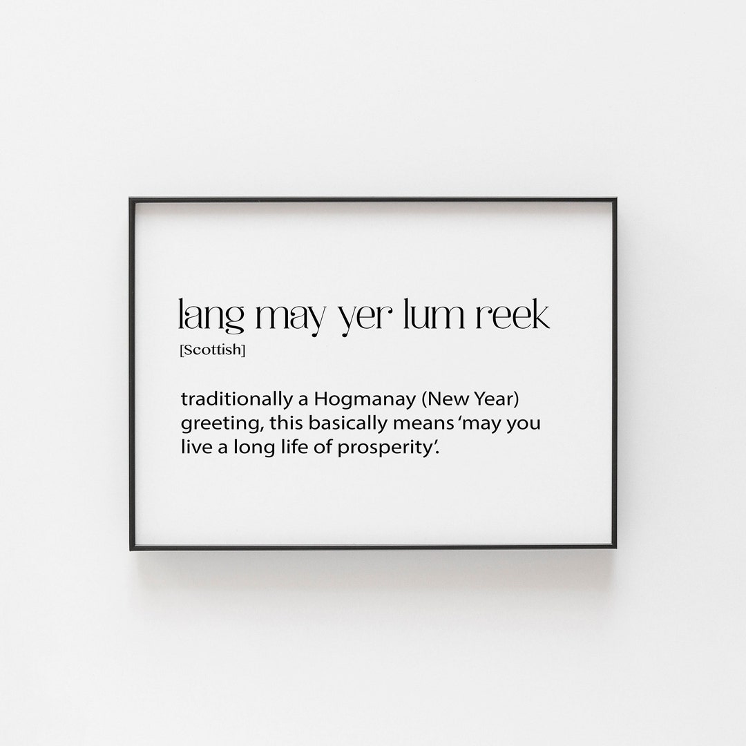 Lang May Yer Lum Reek Print, Scottish Prints, Scots Print, Landscape ...