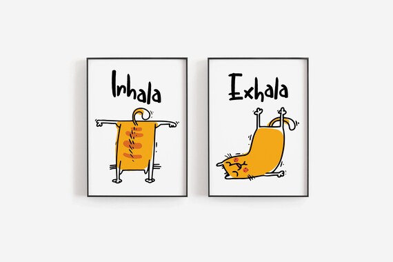 Inhala Exhala Print Spanish Wall Art Spanish Quote Spanish - Etsy