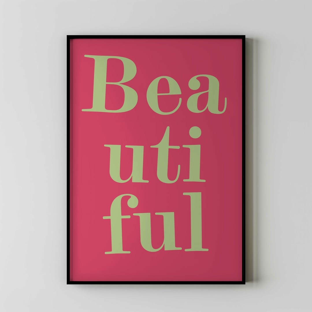 Beautiful Print Home Wall Art for Wife Birthday or Daughters Bedroom ...