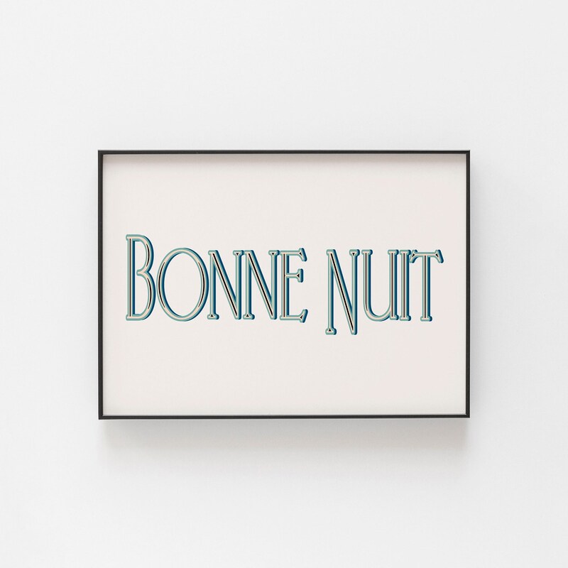 Bonne Nuit - Etsy