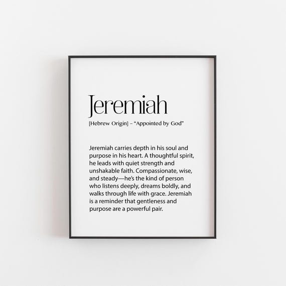 Jeremiah Name
