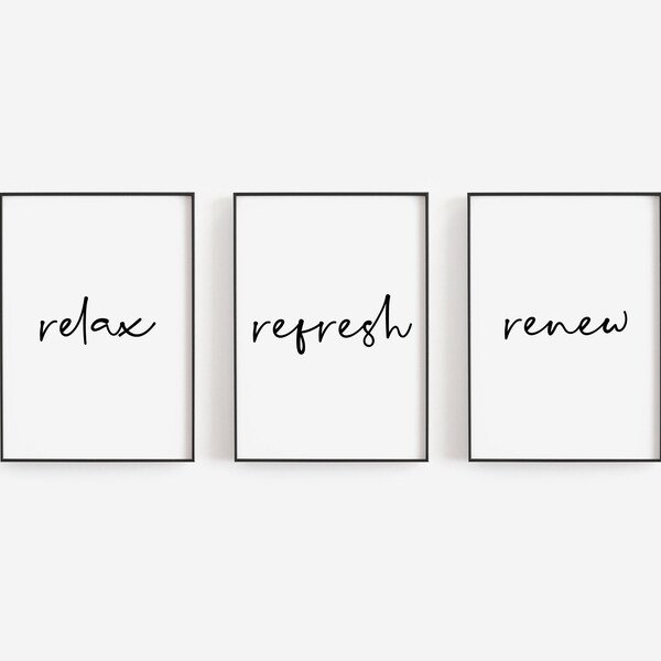 Relax Refresh Renew - Etsy