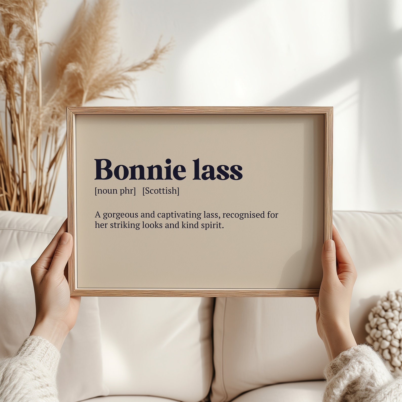 Bonnie Lass Print – Scottish Art – Gift for Girlfriend or Mum ...