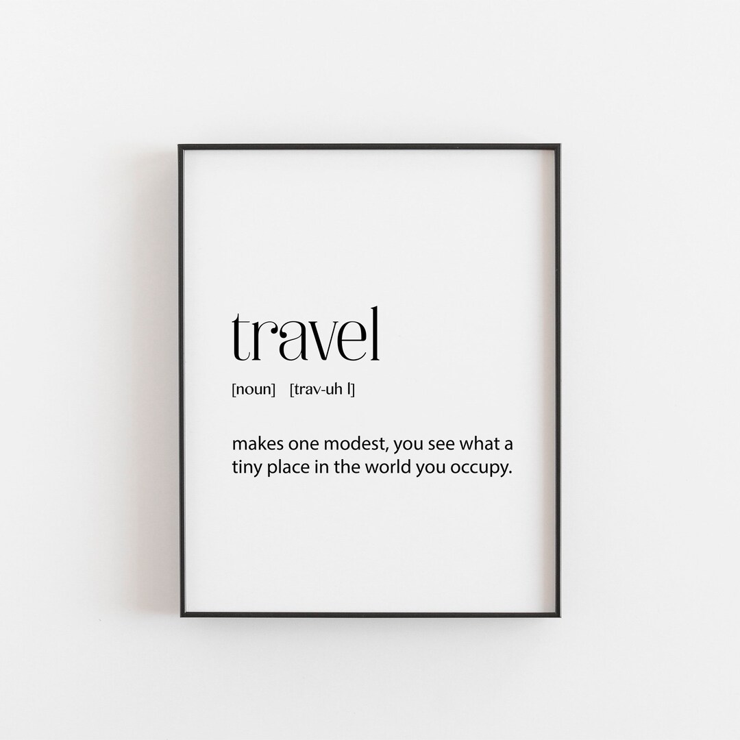 Travel Poster, Passport Definition, Travel Art, Definition Print ...