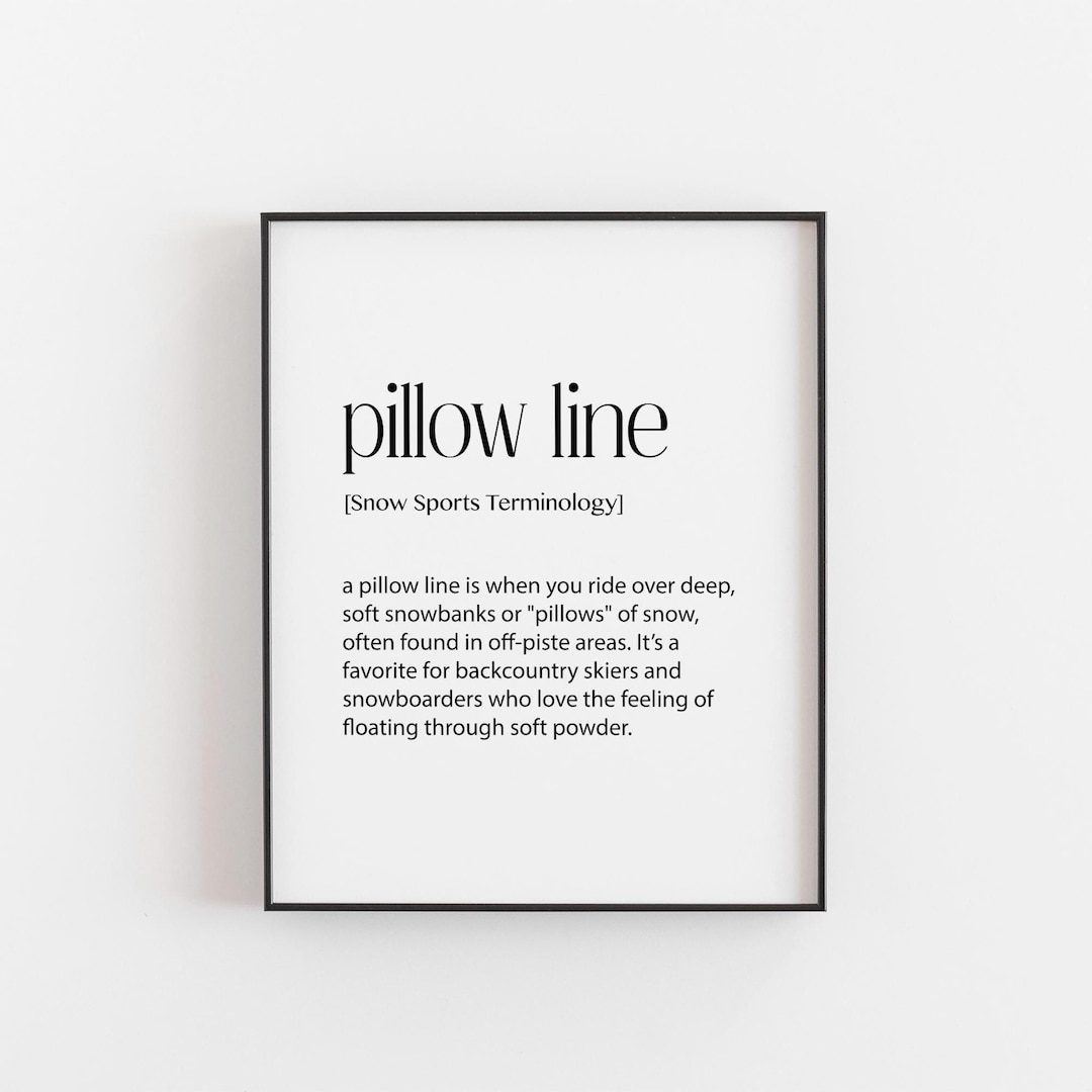 Pillow Line Print - Backcountry Ski & Snowboard Art, Powder Riding ...