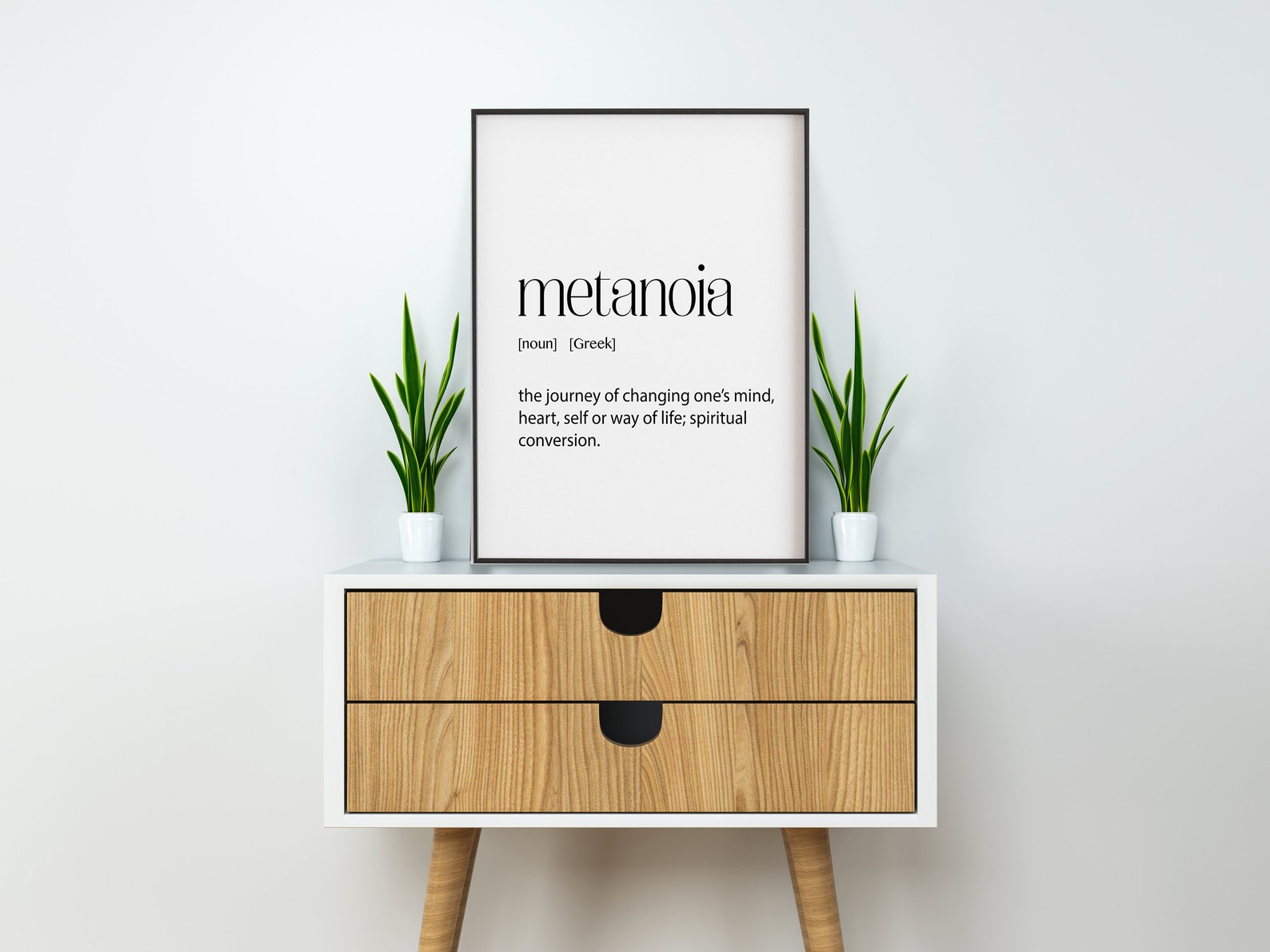 Metanoia Wall Art Prints Greek Gift Definition Poster - Etsy UK