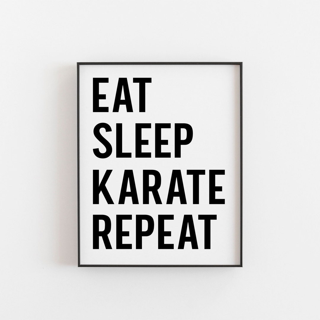 Karate Wall Art, Perfect for a Studio or Dojo, Motivational Art for ...