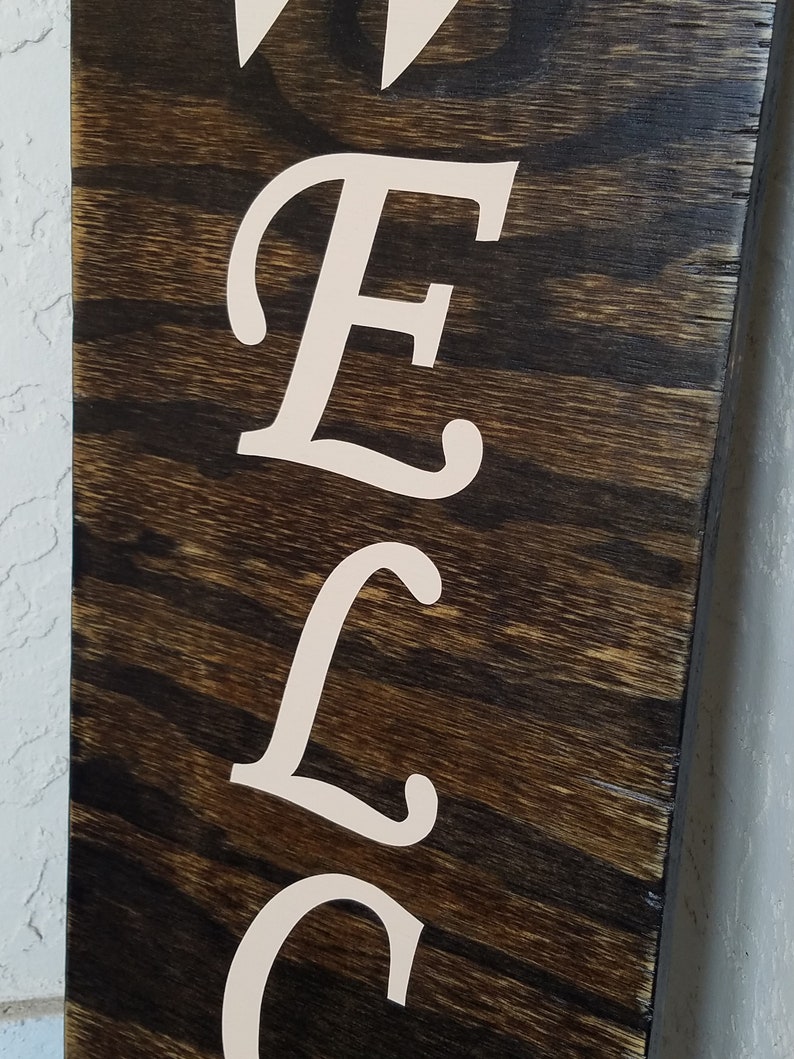SIGNS=WOOD | 'welcome' | A Folk-art Sign - Reclaimed Wood - Etsy