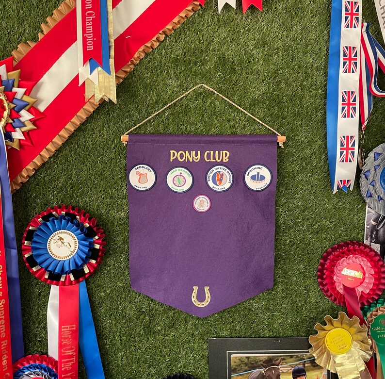 Pony Club Badge Wall Banner - Etsy