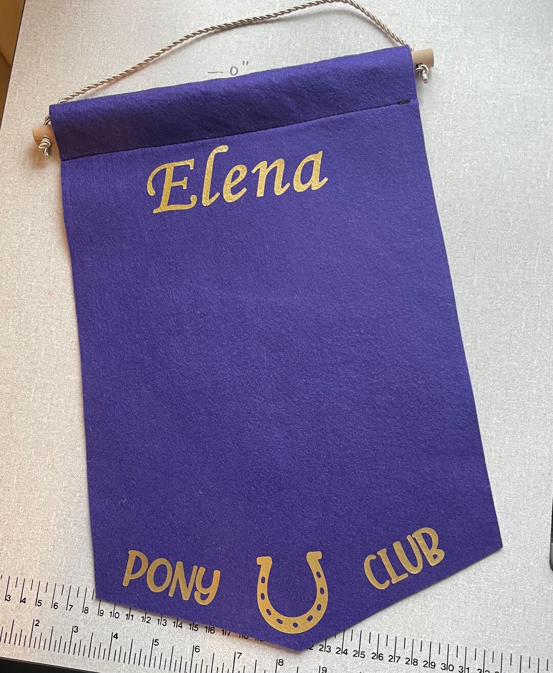 Personalised Pony Club Badge Wall Banner - Etsy