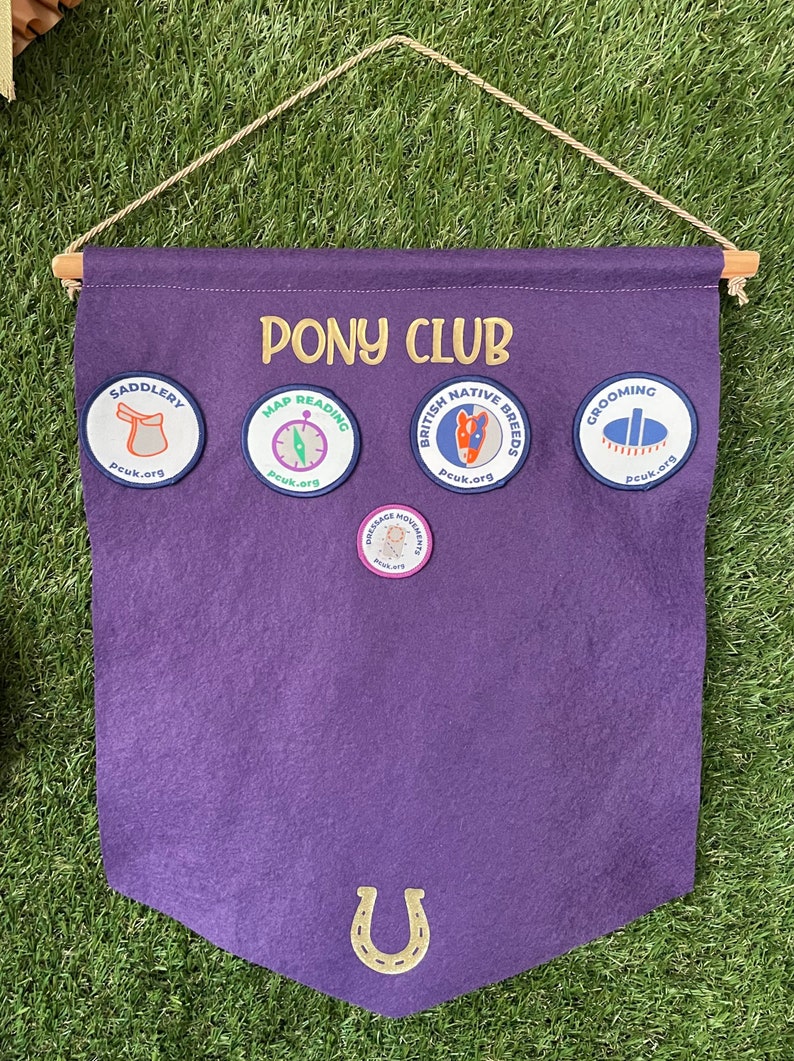 Pony Club Badge Wall Banner - Etsy