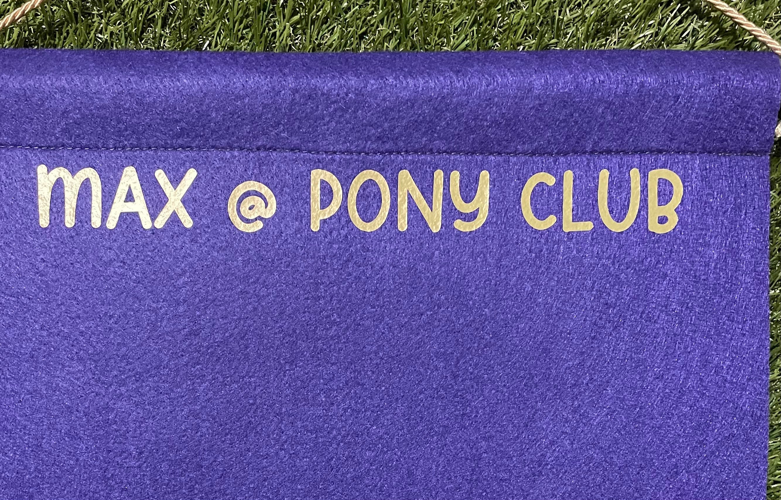 Pony Club Badge Wall Banner - Etsy