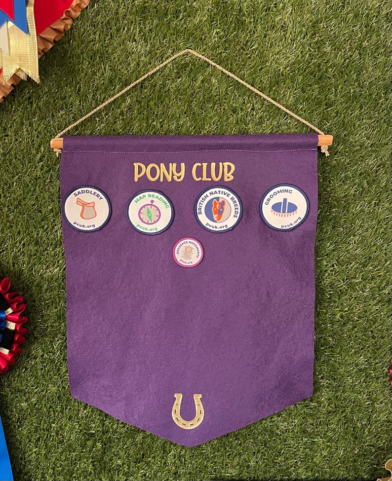 Pony Club Badge Wall Banner - Etsy