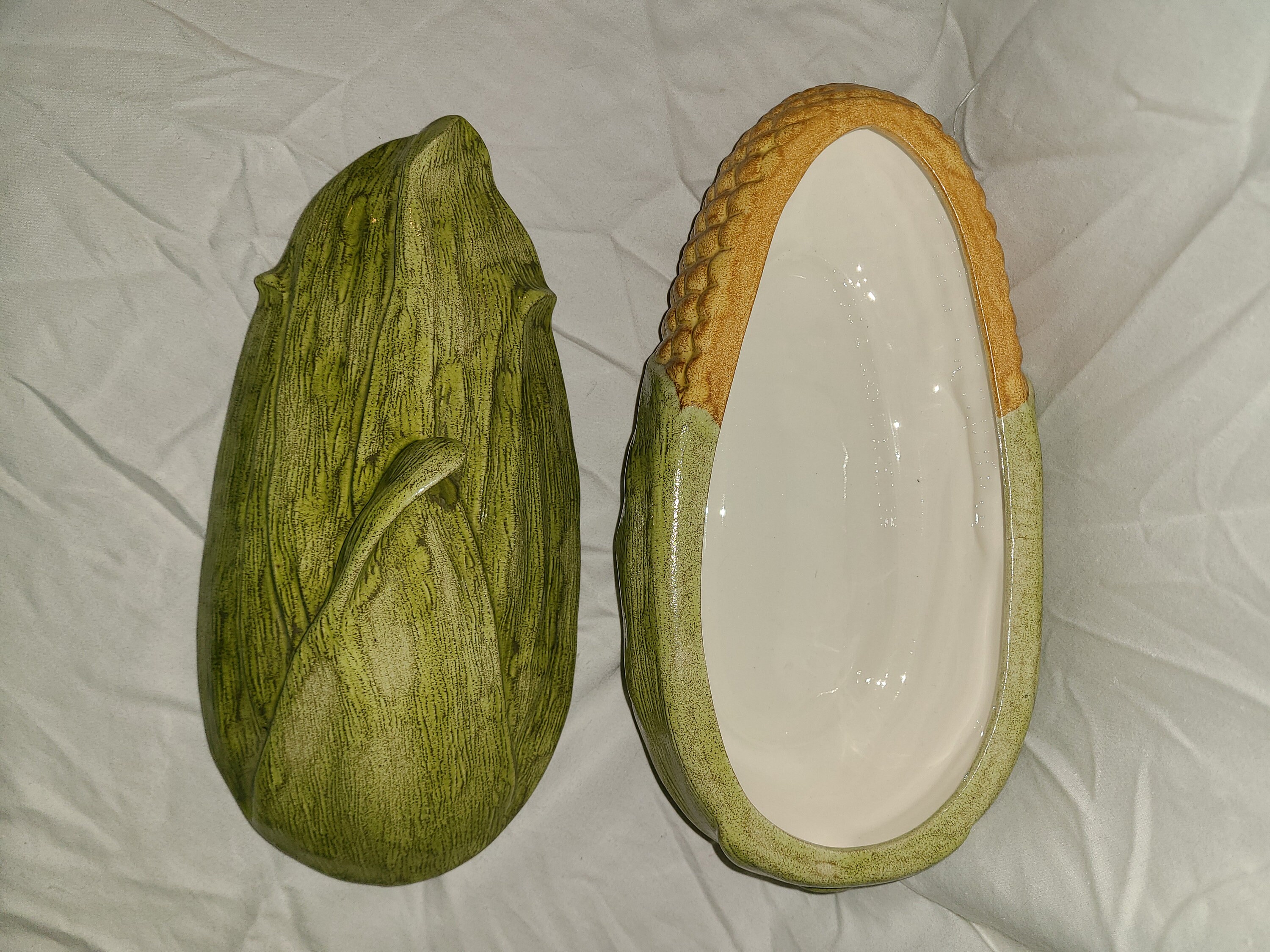 Beautiful Antique Hand Painted Ceramic Corn on the Cob Bowl | Etsy