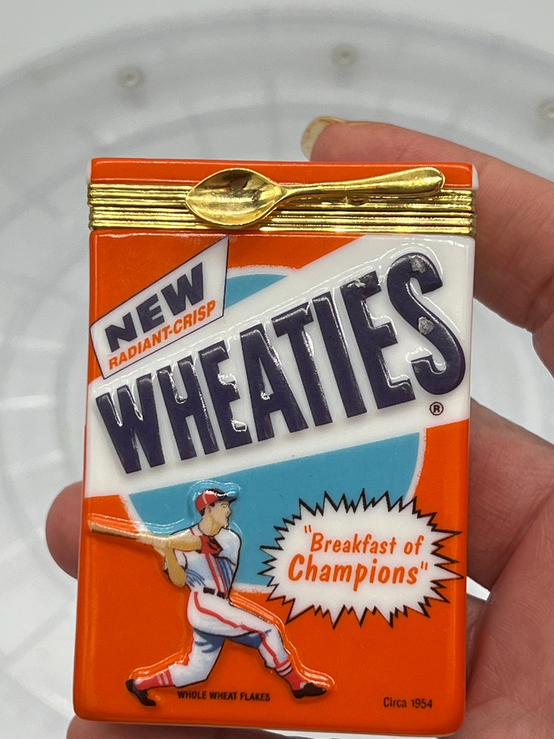 Rare the Franklin Mint Wheaties Cereal PHB Porcelain Hinged Box. - Etsy