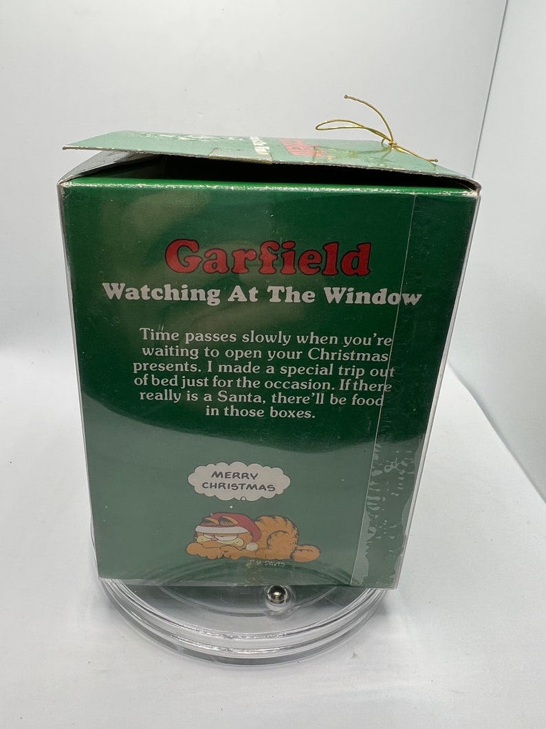 1978 Enesco Garfield “watching at the Window” Christmas Ornament. - Etsy