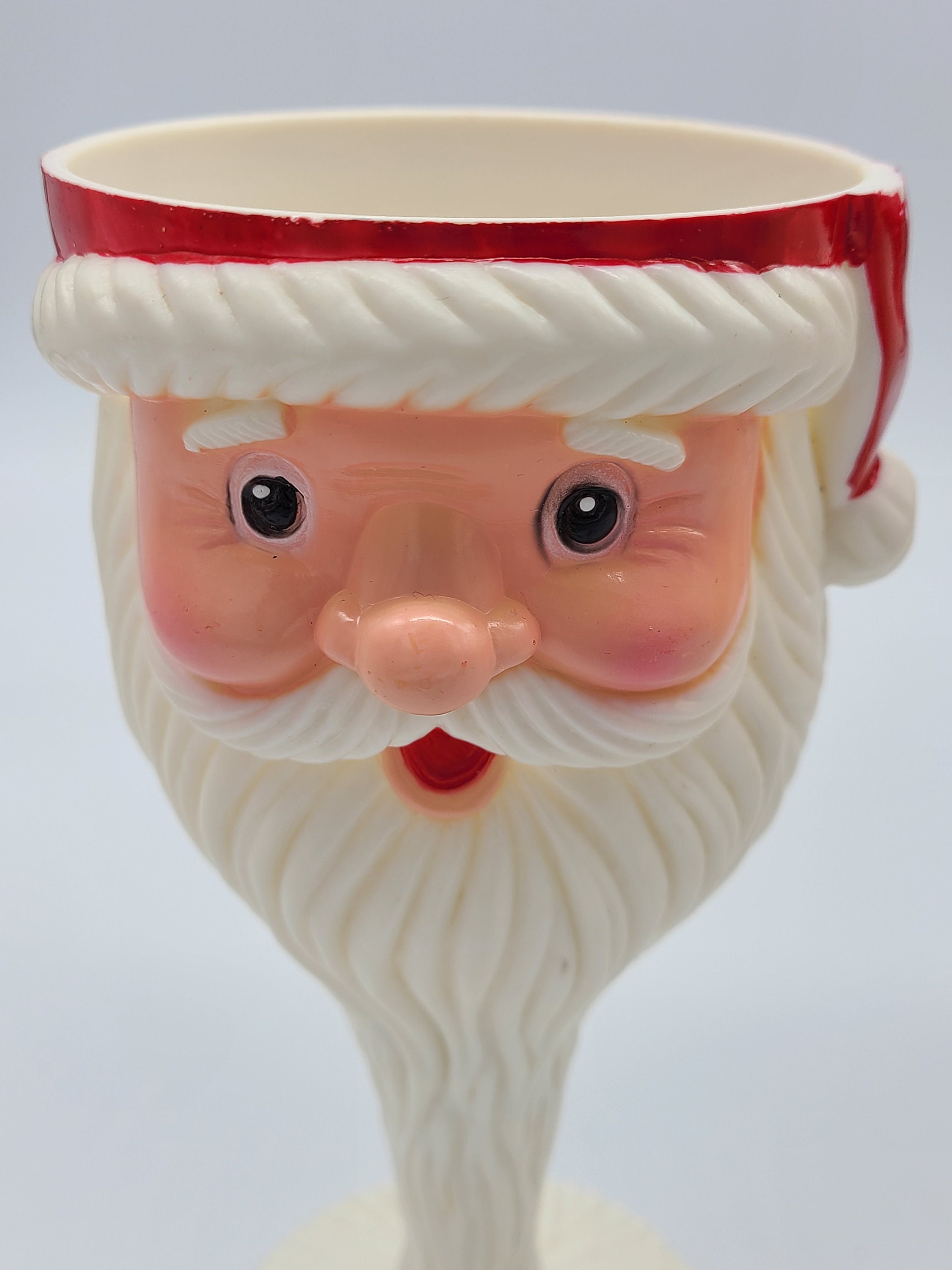 Vintage Santa Goblet Tipsy Santa Vintage Christmas - Etsy
