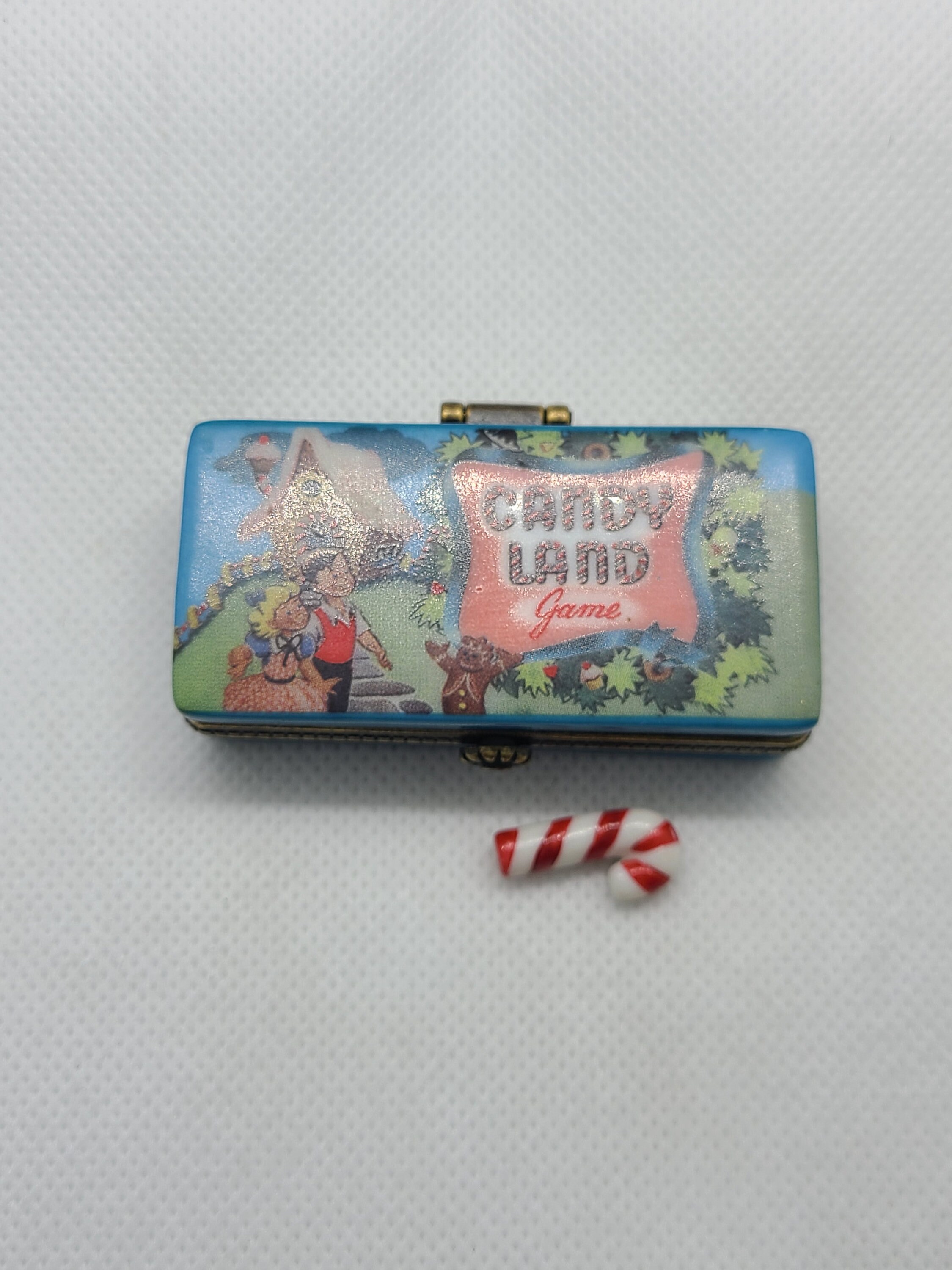 Candyland Game Porcelain Hinged Box With Candy Cane Trinket. - Etsy