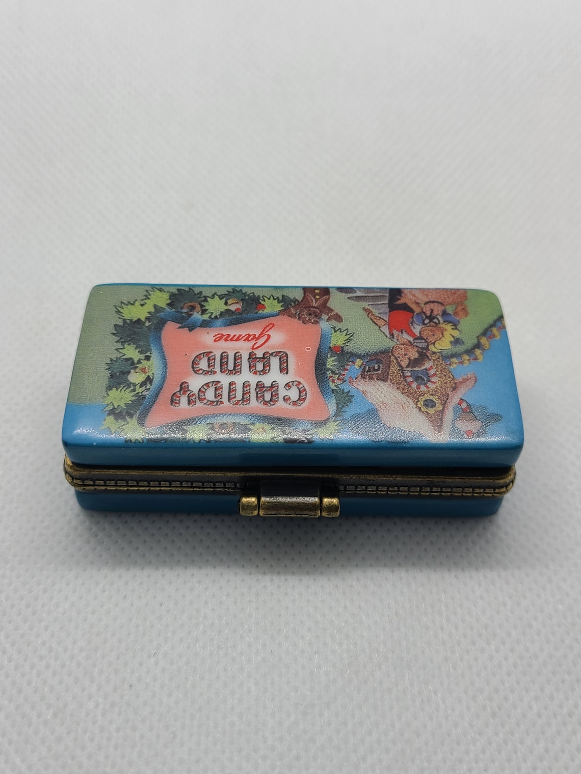 Candyland Game Porcelain Hinged Box With Candy Cane Trinket. | Etsy