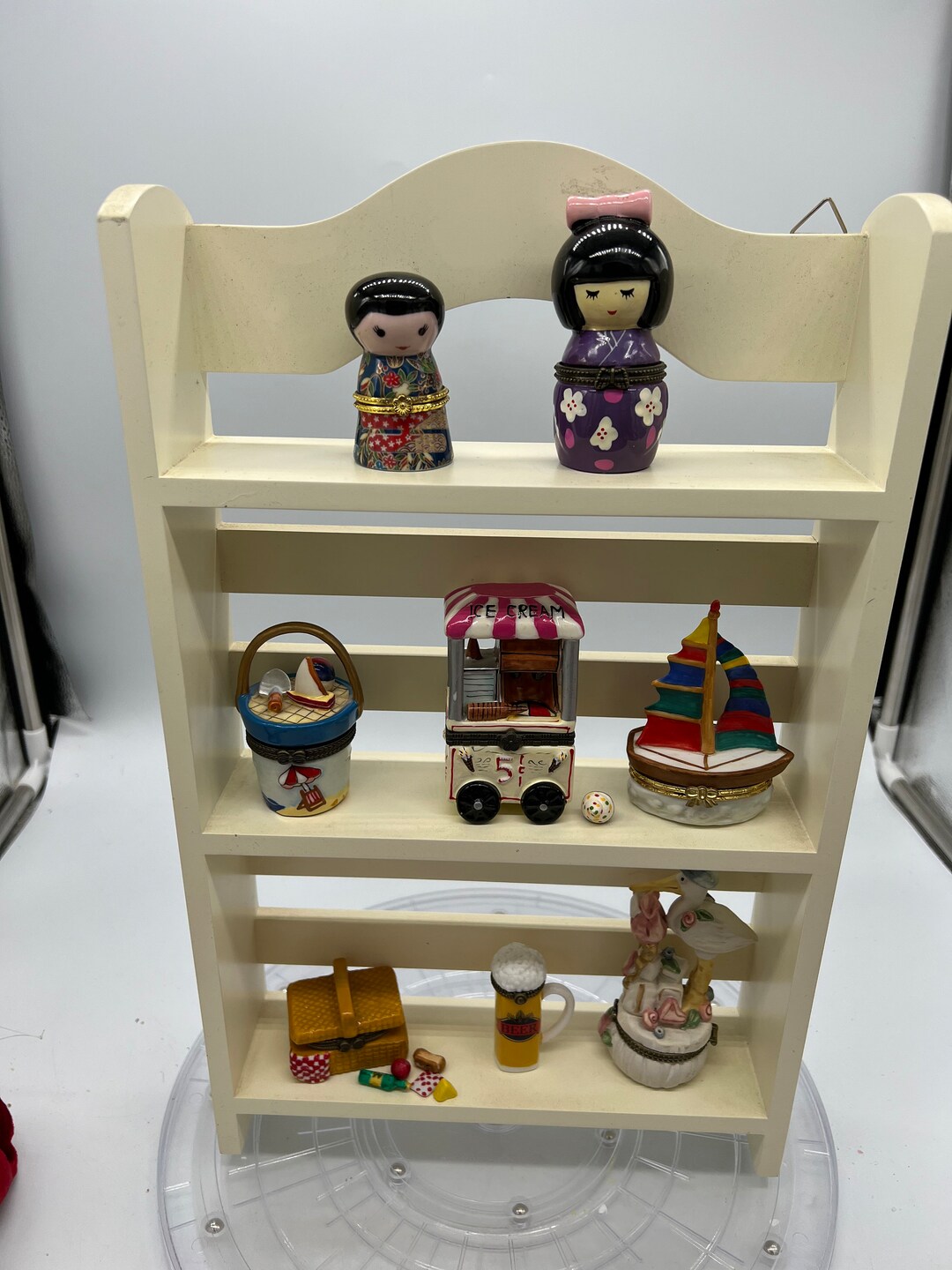 PHB Vintage Porcelain Hinged Boxes. Sold Separately! Geisha Girls ...