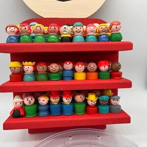 Fisher-price Little People Wood Boy Wall Shelf for Collecting Little ...