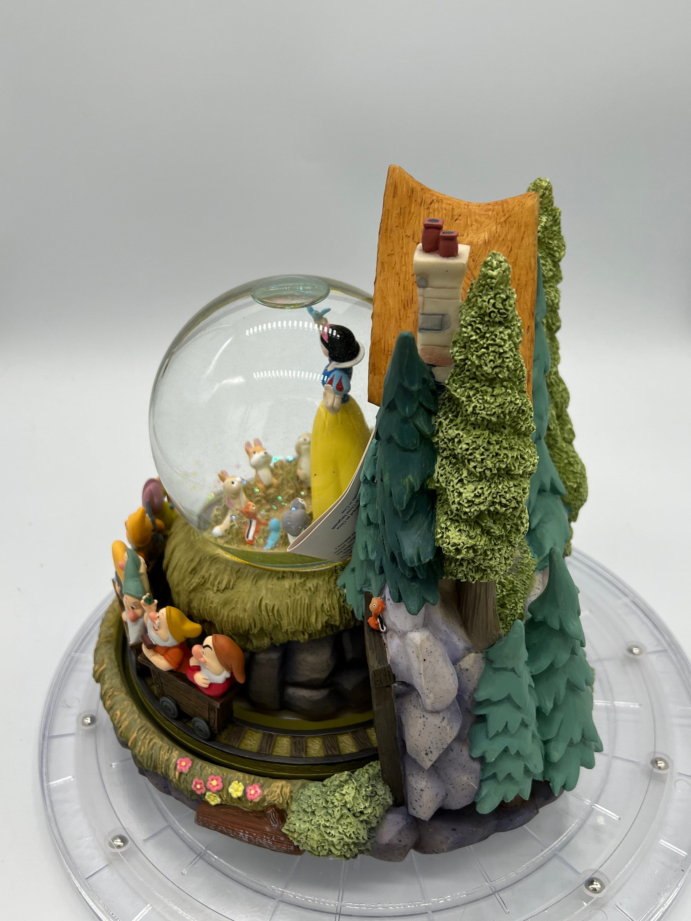 Vintage Snow White’s Cottage With Dwarfs in Mine Train Car. - Etsy