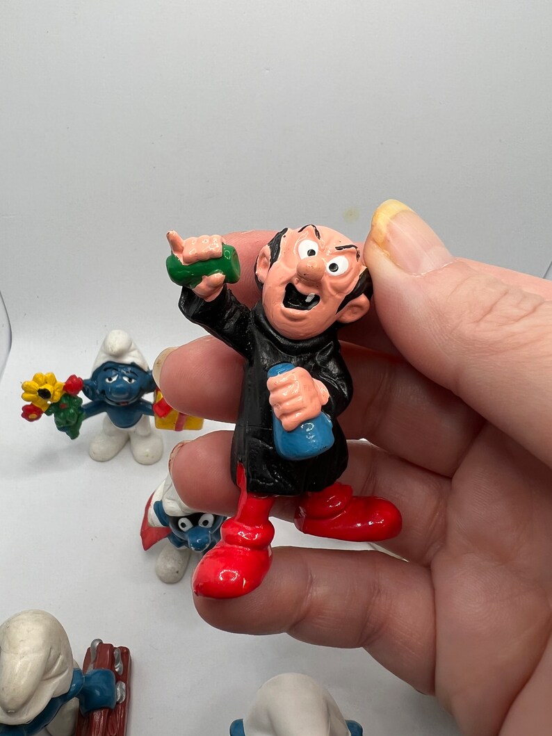 Vintage PVC Smurfs Figurine: 1970s-80s Collectible Toy - Etsy
