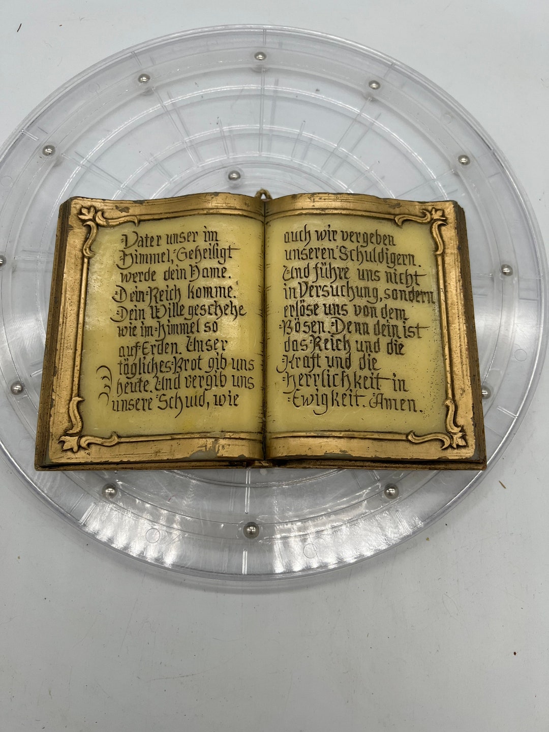 Antique German 3D Wax Wall Plaque. Lords Prayer - Etsy