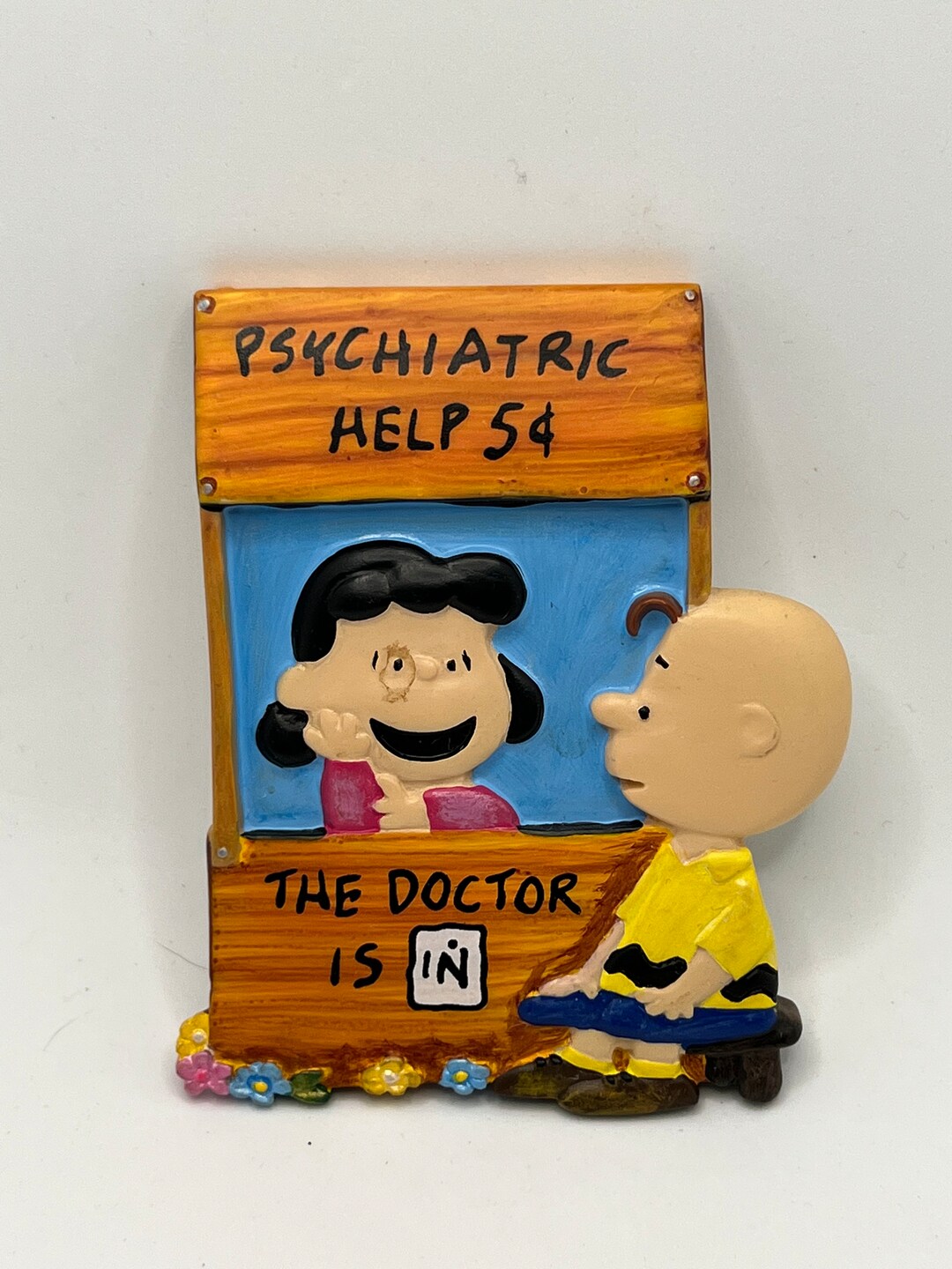 Peanuts Charlie Brown and Lucy Psychiatric Magnet! - Etsy