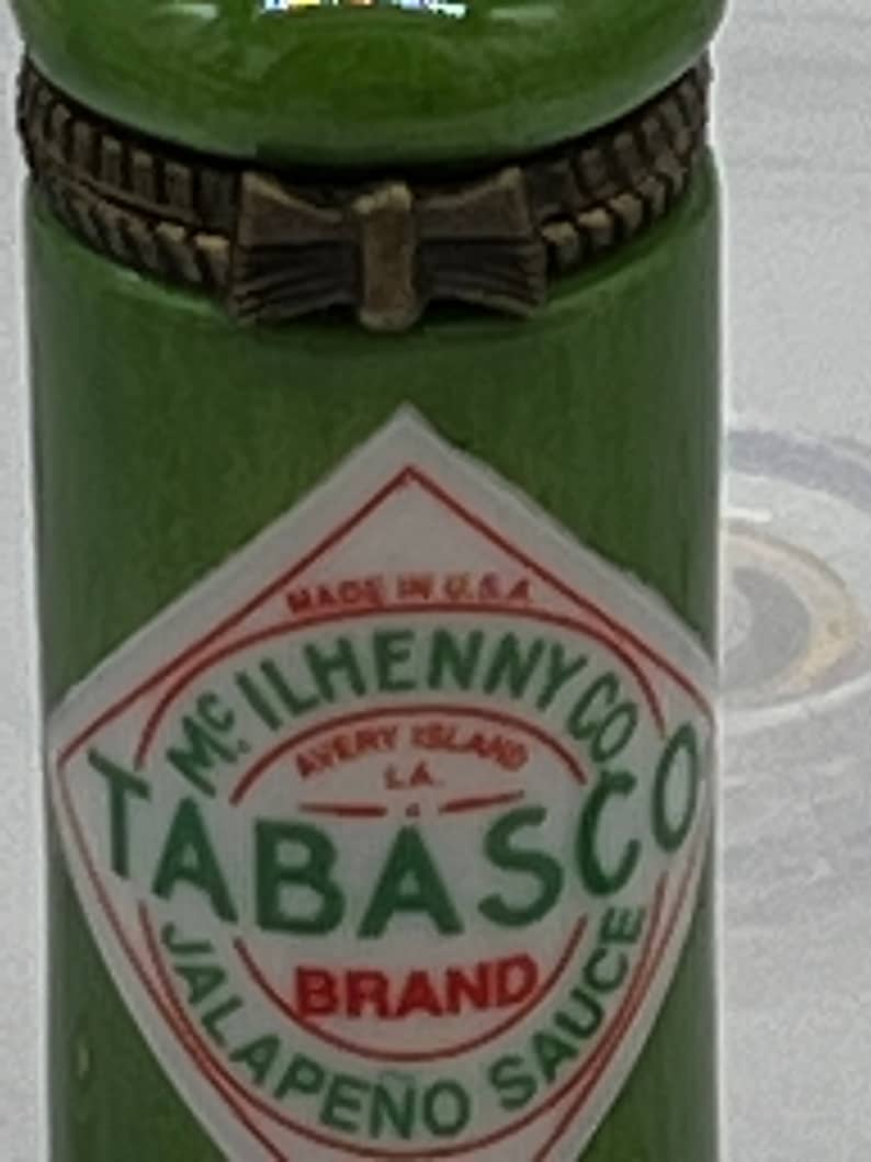 Retrospect Tabasco Jalapeño Sauce Porcelain Hinged Box With Jalapeño ...