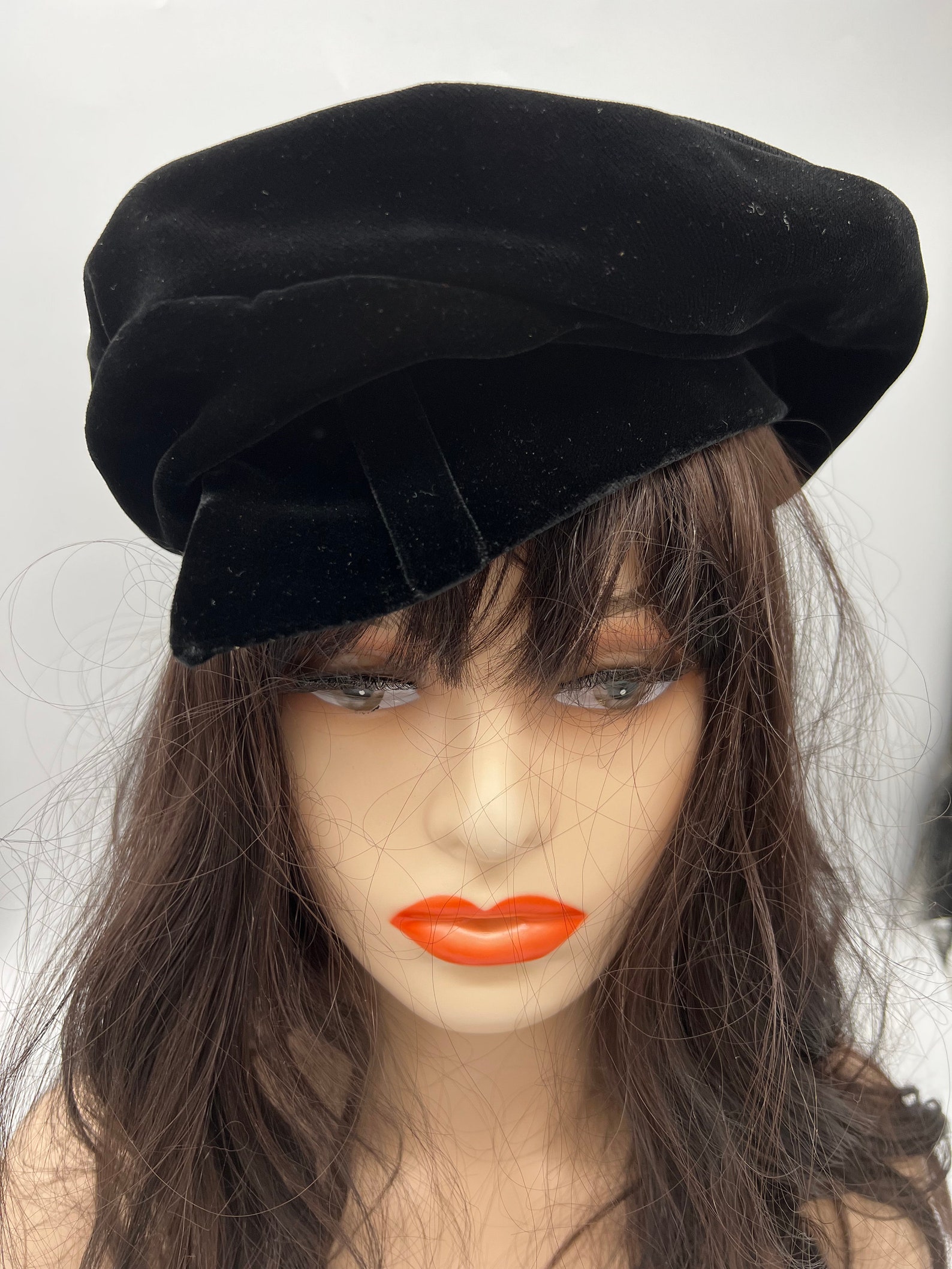 Vintage Bellini Original Black Velvet Ladies Hat. - Etsy