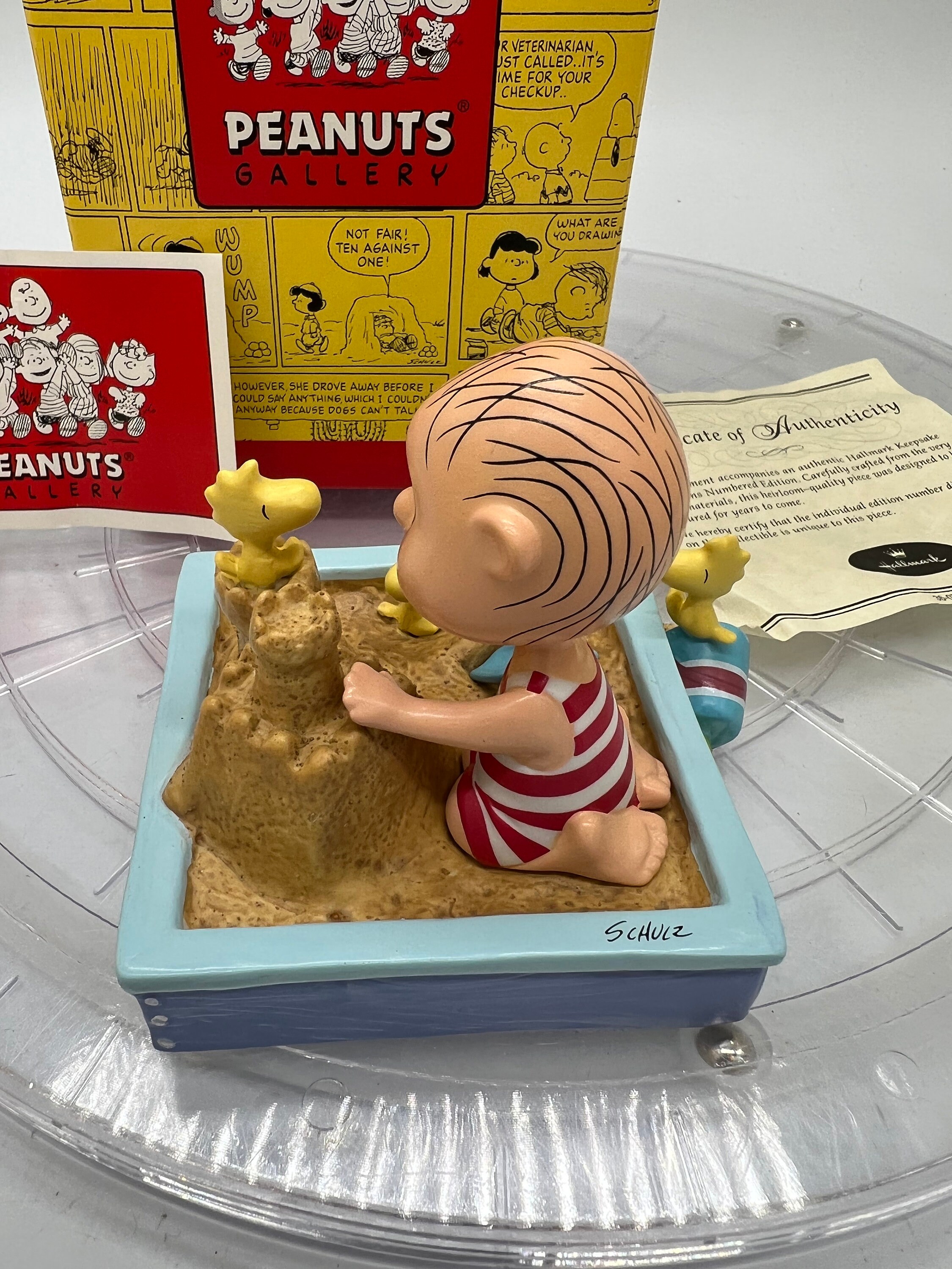 2000 Ceramic Peanuts Hallmark Cards Peanut Gallery King of the Sandbox ...