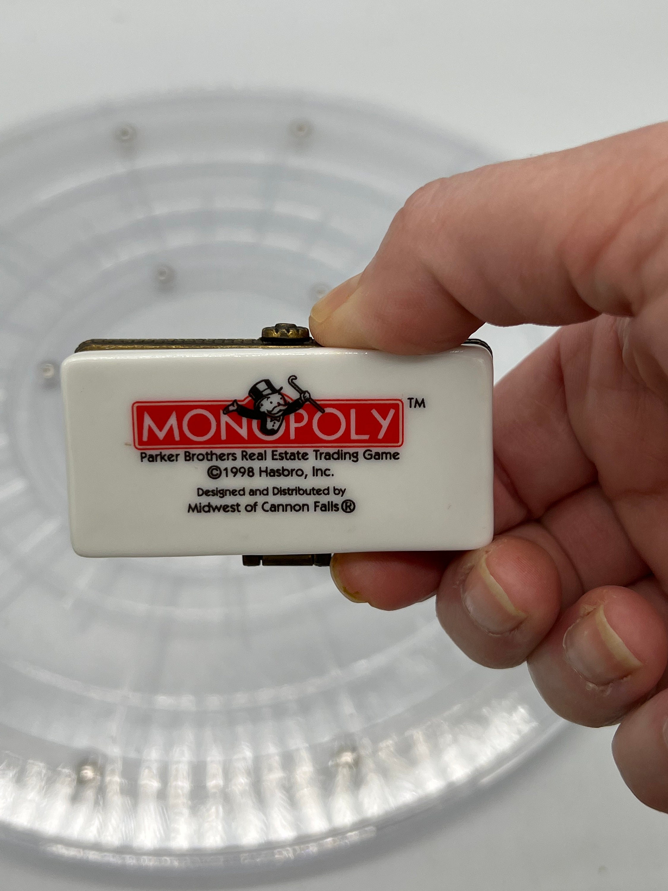 1998 Hasbro Monopoly PHB Porcelain Hinged Box With Car - Etsy