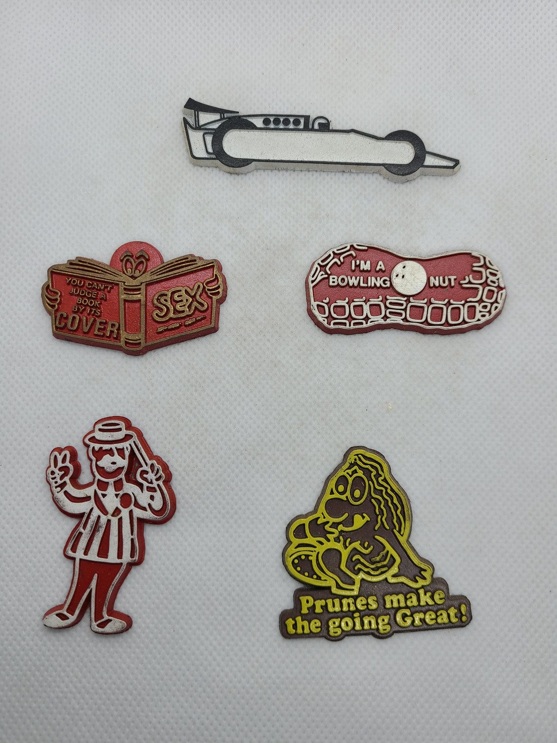 Vintage 1970s Rubber Novelty Refrigerator Magnets. Sold | Etsy