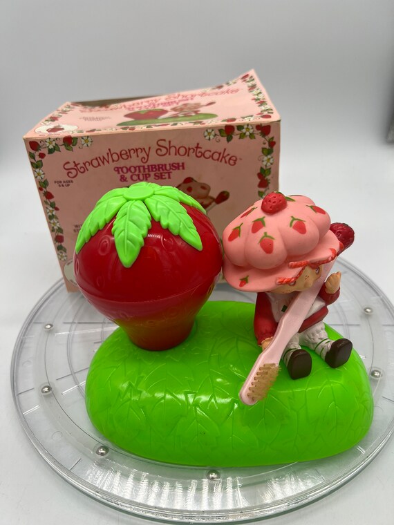 1981 Strawberry Shortcake Toothbrush and Cup Set With Original - Etsy