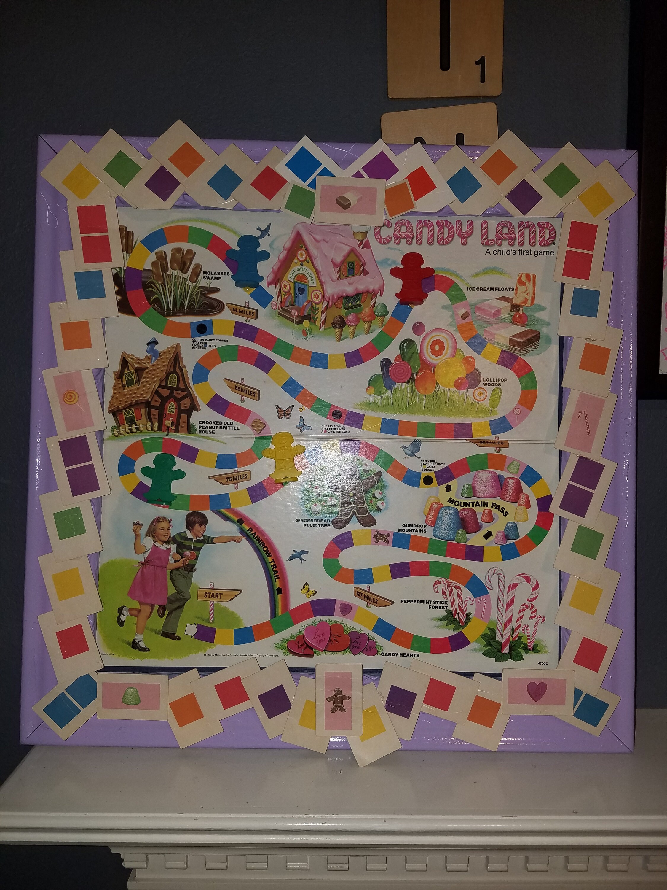 Handmade Vintage 1970s Candyland Board Game Wall Art - Etsy