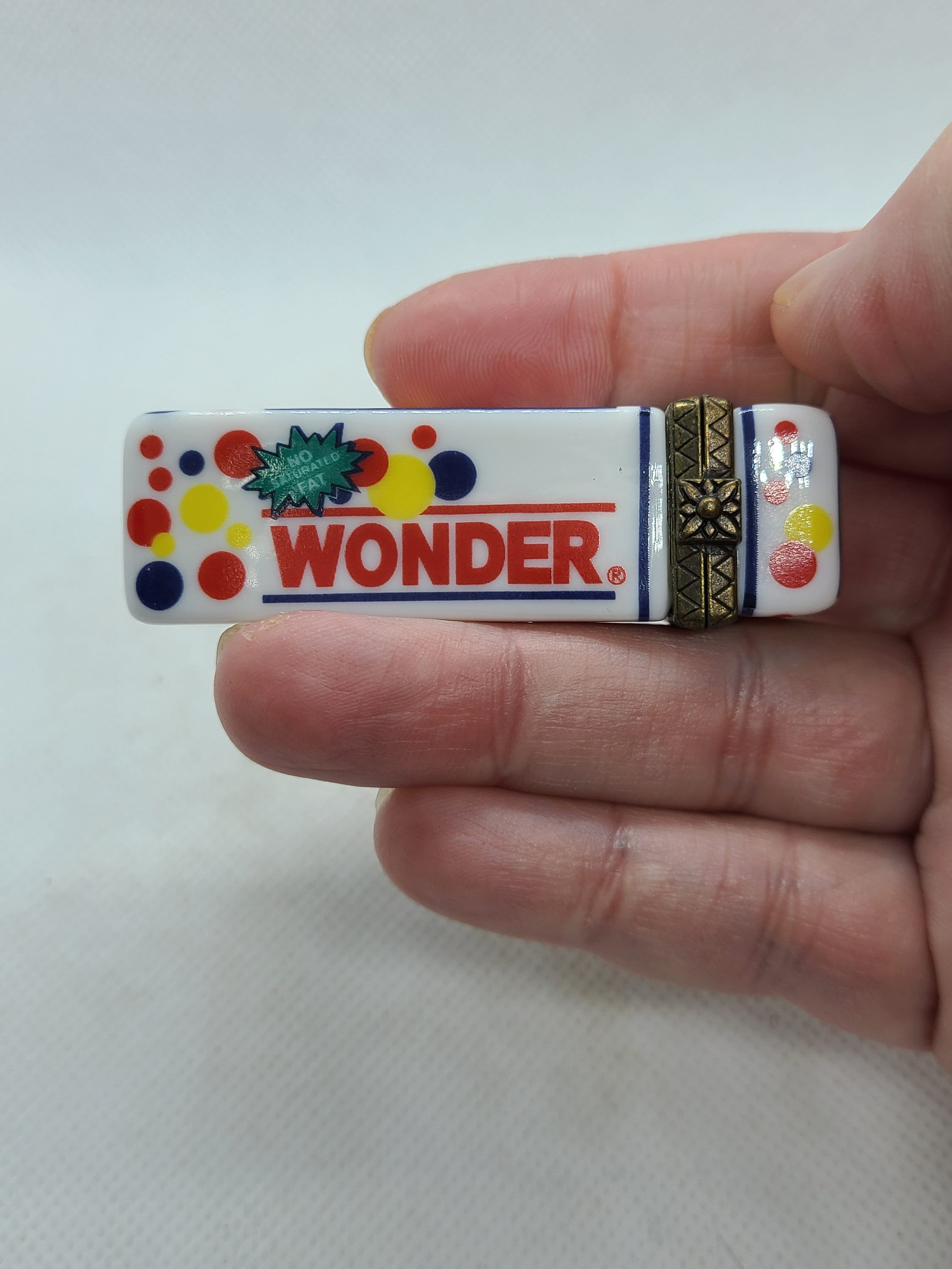 Vintage 1999 Wonder Bread with Sandwich Trinket Porcelain Hinged Box ...