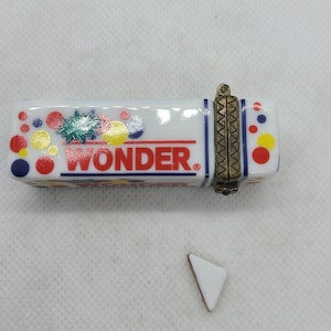 1999 Wonder Bread Porcelain Hinged Box With Sandwich Trinket. - Etsy