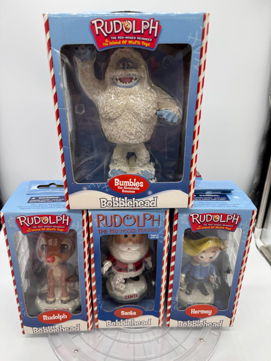Rudolph Bobblehead: Santa, Hermie, Abominable Snowman - Etsy