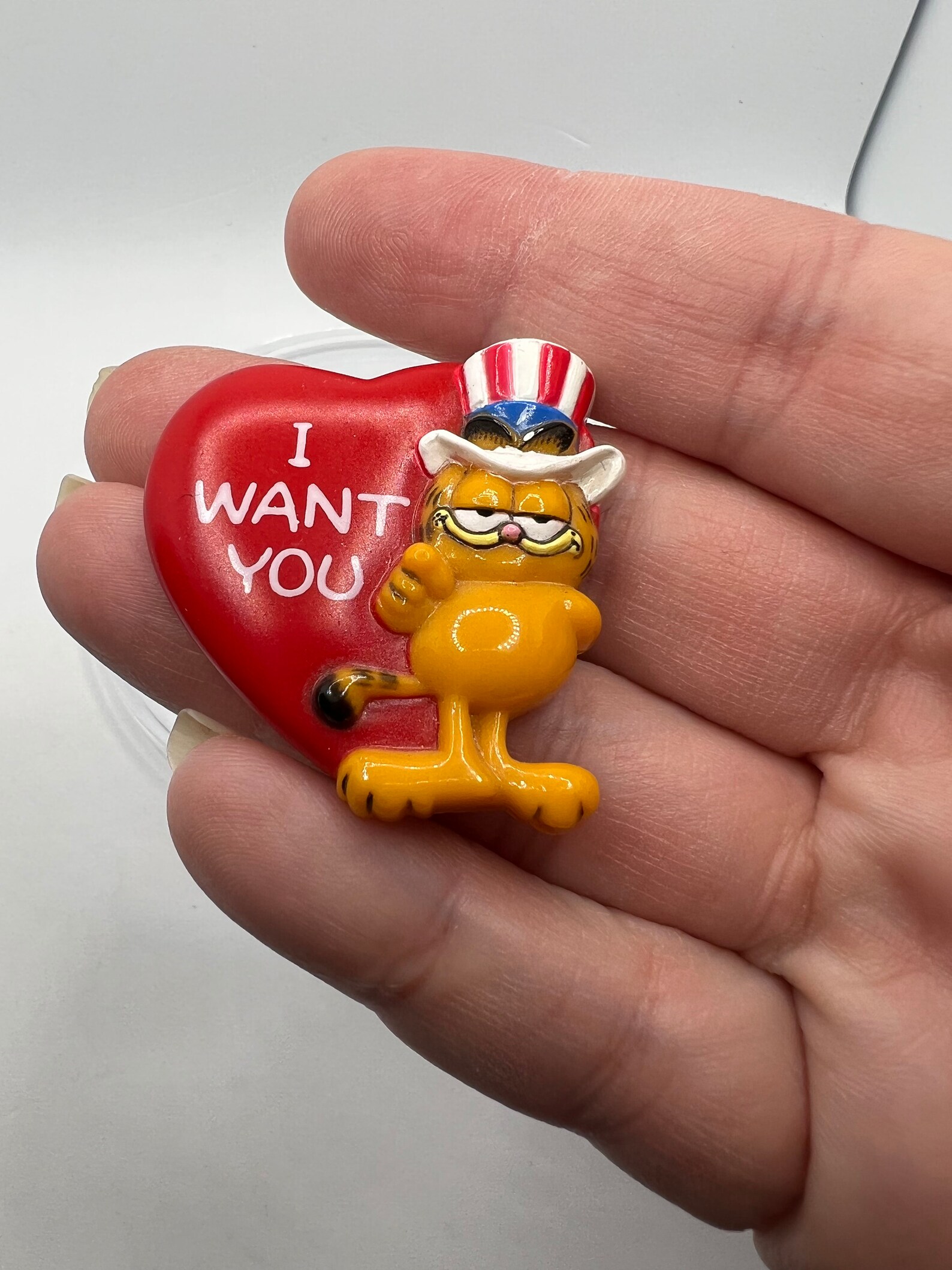 1980s Rare Garfield Valentine Themed Refrigerator Magnet I - Etsy
