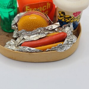 Vintage Fast Food on Tray Refrigerator Magnet. This Magnet Has a Coke ...