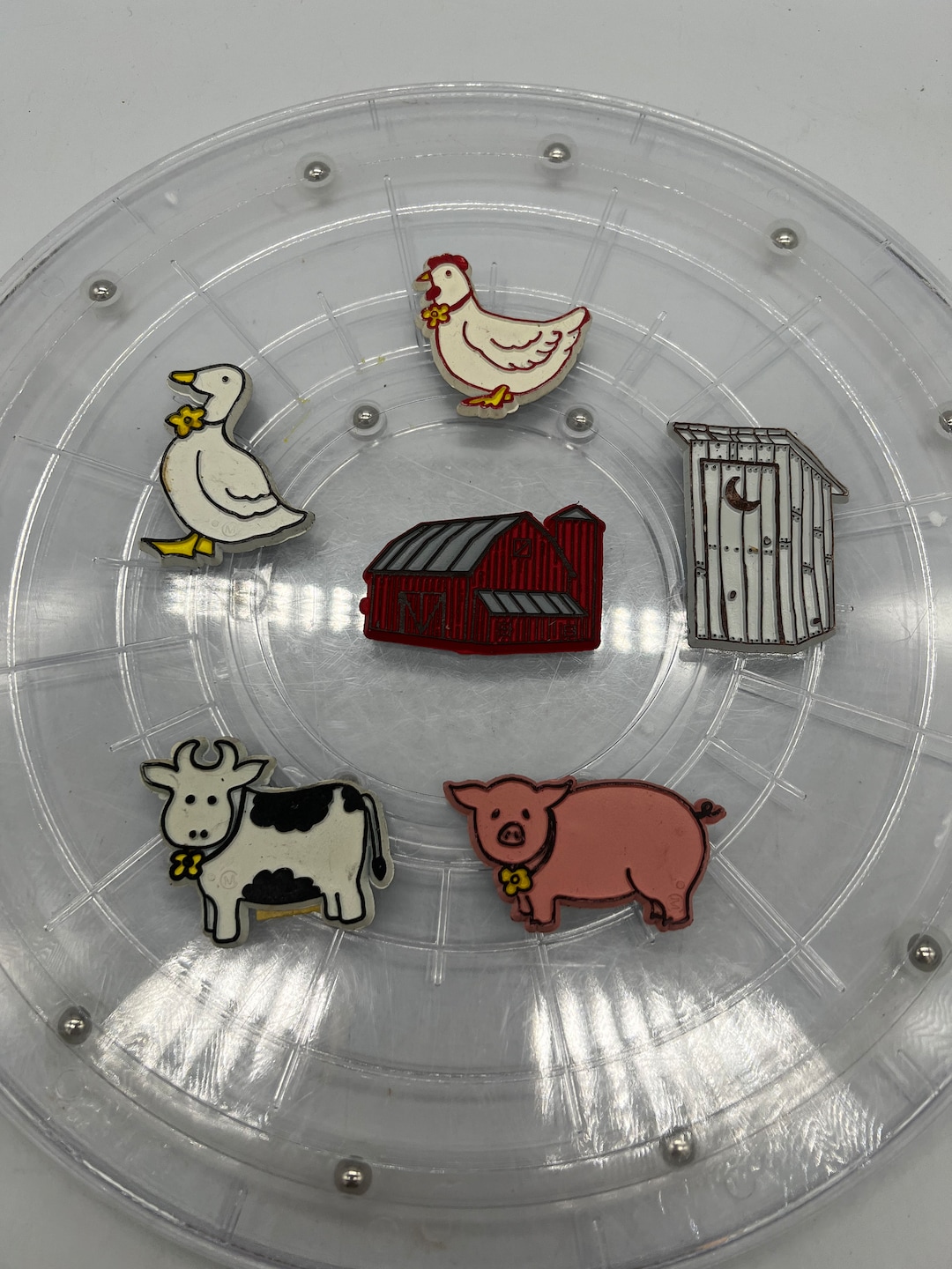 Vintage Farm Themed Refrigerator Magnets! Sold Separately! Chicken, Cow ...