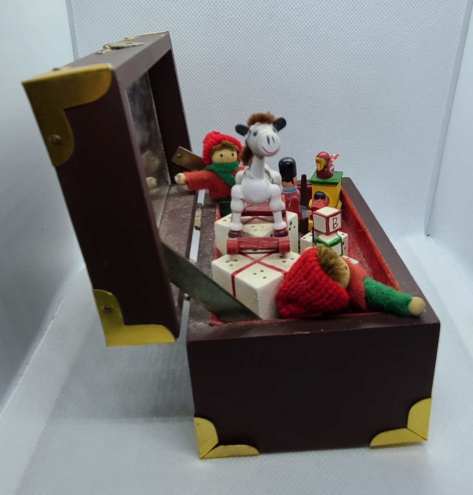 Vintage Wood Toybox Music Box. Plays These Are A Few Of | Etsy