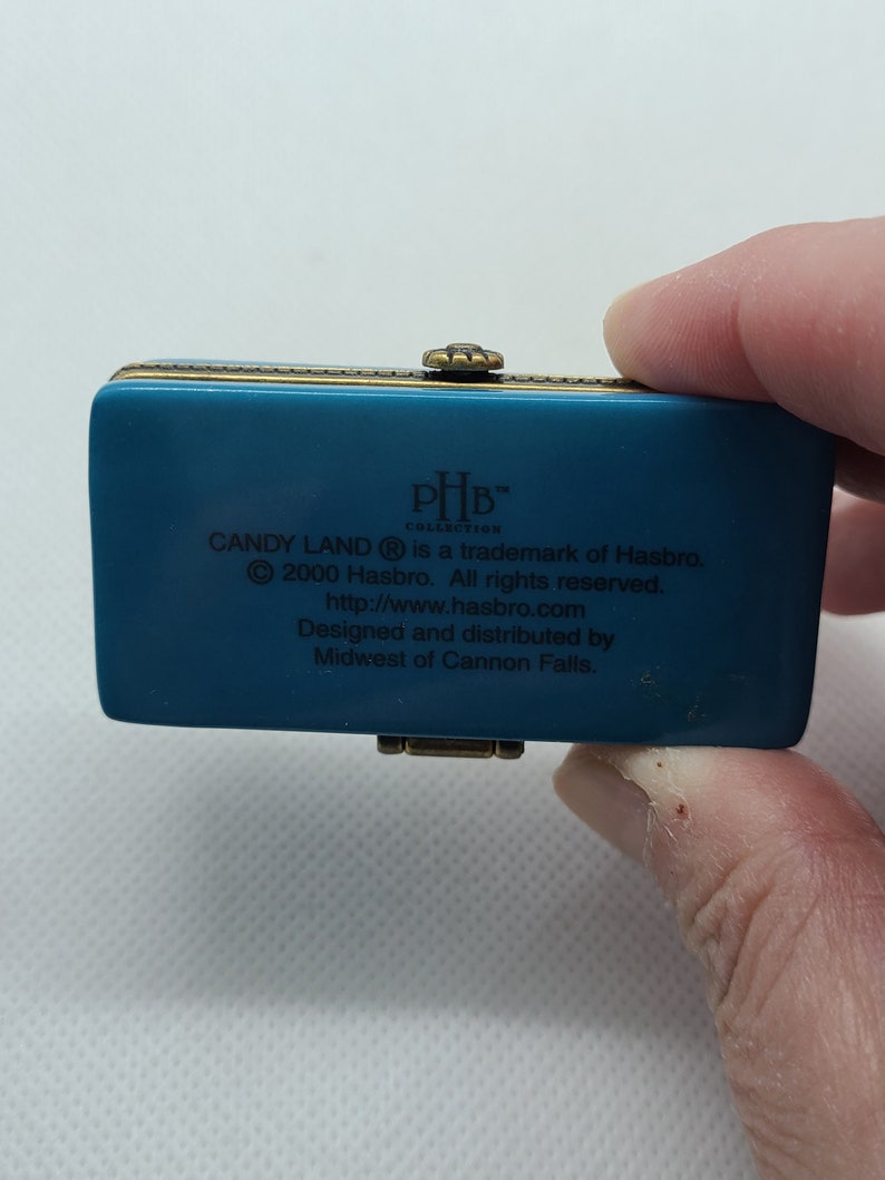 Candyland Game Porcelain Hinged Box With Candy Cane Trinket. | Etsy