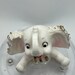 Vintage Spaghetti Trimmed Miniature Elephant Figurine. - Etsy