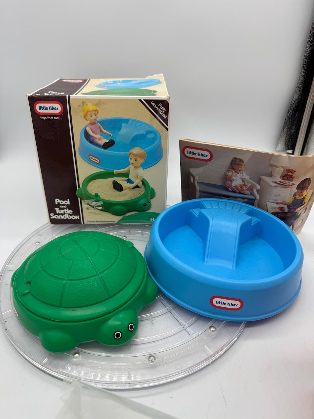 Vintage Little Tikes Turtle Sandbox & Swimming Pool 1980s Dollhouse ...