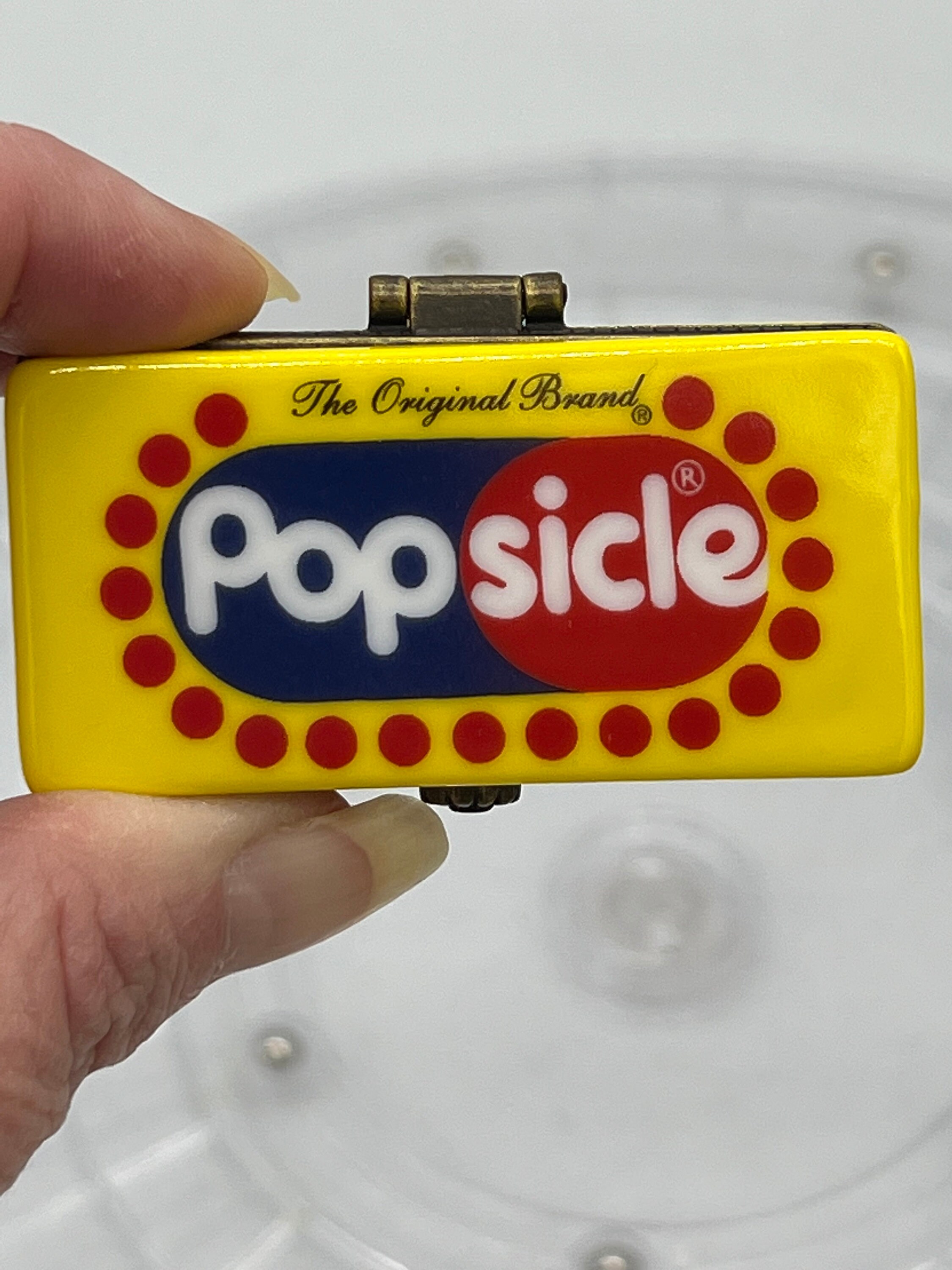 Rare Good Humor Popsicle Porcelain Hinged Box With Orange Popsicle ...