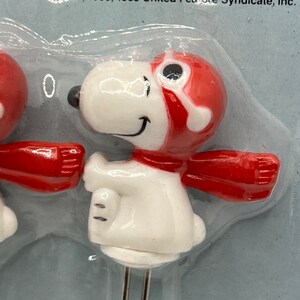 1990s Peanuts Snoopy Pilot Corn on the Cob Holders. New in - Etsy