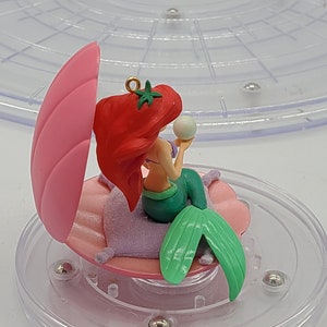 Vintage Disney's the Little Mermaid Ariel in Shell Christmas Ornament ...